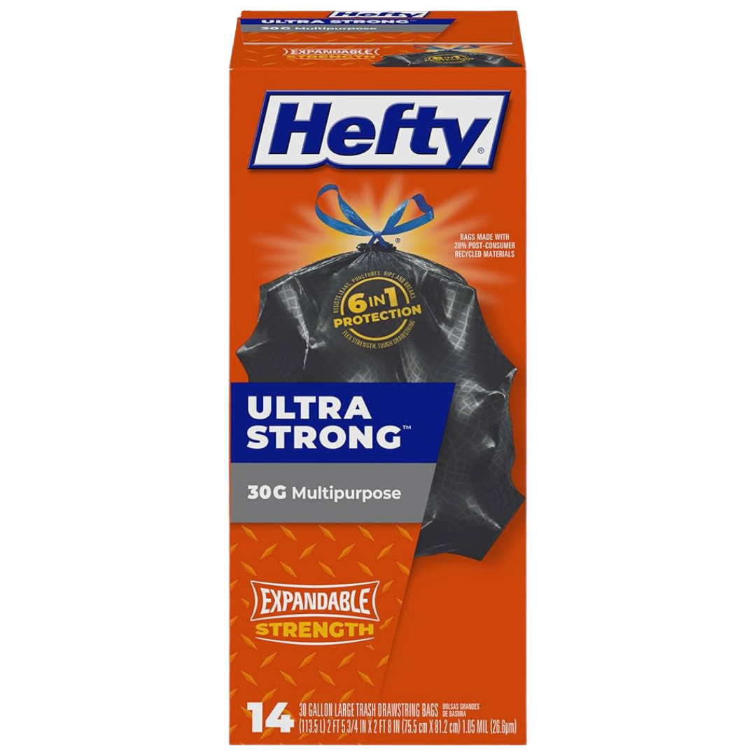 Bolsas Hefty Basics 30 Gal Grandes (14ct) – Farmacias Savia