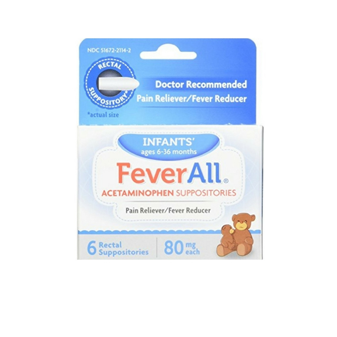 FeverAll Infants 80mg 6 Supositorios | Farmacia Savia – Farmacias Savia