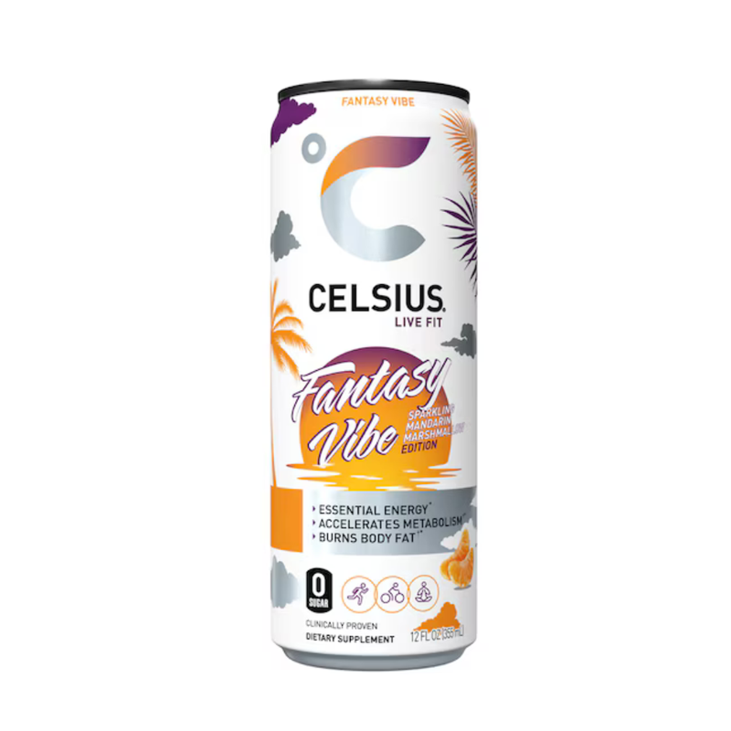 Celsius Fantasy Vibe 12oz Mandarin Marshmallow | Farmacia Savia ...